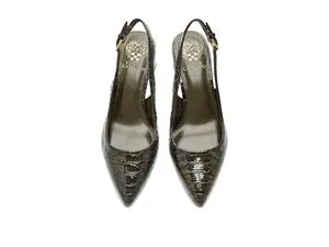 Vince Camuto Hamden Buckle Slingback Pumps - Olive
