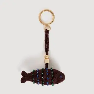 Sandro Hand Crochet Keyring - Brown