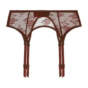 JOURNELLE Romy Suspender Belt - Brown