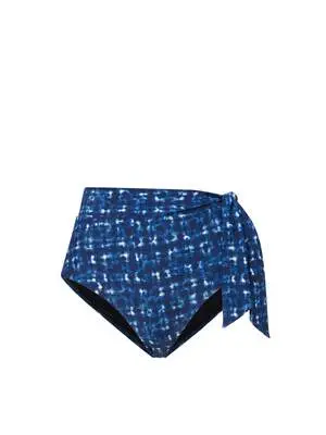 CHANGE OF SCENERY High Waist Side Tie Bottom - Blue/white
