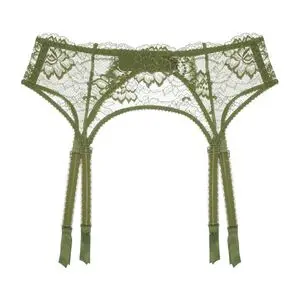 JOURNELLE Isabel Suspender Belt Picholine - Green