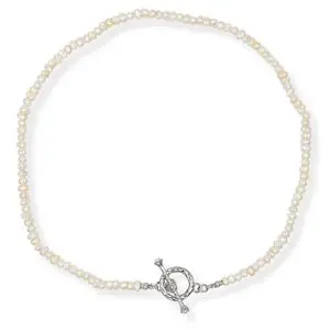 MARTINA ROZENBERG SMIRA JEWELRY Ondaluz Classic Pearl Necklace - Silver