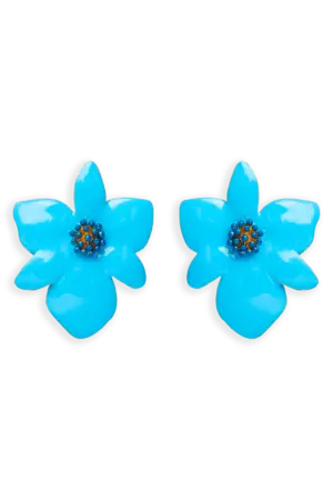 LAVANI JEWELS Orchid Earrings - Blue