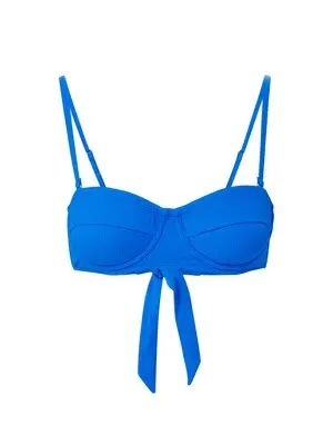 CHANGE OF SCENERY Nellie Textured Balconette Bikini Top - Blue