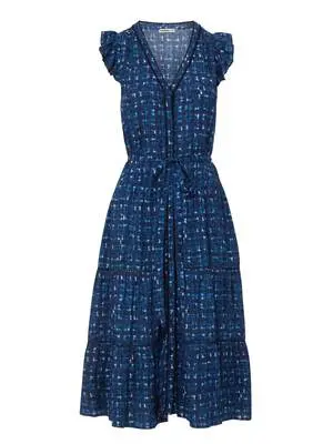 CHANGE OF SCENERY Emily Maxi Shirtdress - Blue/white