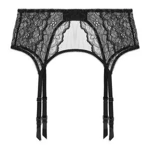 JOURNELLE Lexi Suspender Belt By - Black