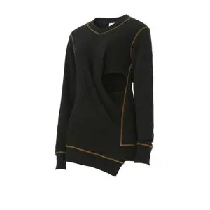 GAO REPUBLIC Longline Sweatshirt With Asymmetric Cut-out