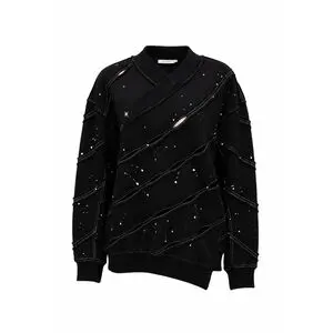 GAO REPUBLIC Mummy Sweatshirt With Diagonal Cut-outs