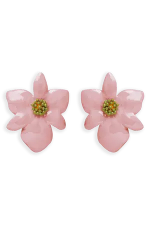 LAVANI JEWELS Orchid Earrings - Pink
