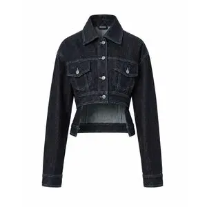 GAO REPUBLIC Indigo Denim Hi-lo Jacket