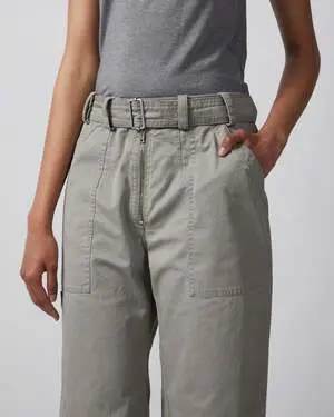 Acne Studios Belted Cotton Twill Trousers