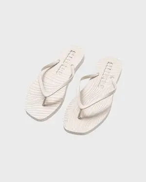 VELOUR Tapered Flip-flops - White