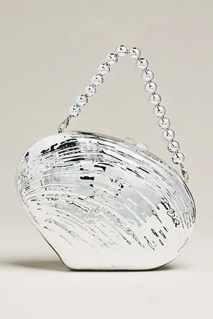 LULLA COLLECTION Convertible Shell Handbag - Silver