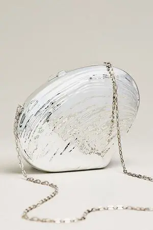 LULLA COLLECTION Convertible Shell Handbag - Silver