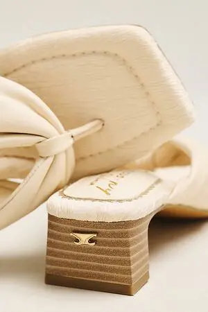 Sam Edelman Colette Flip-flop Heeled Sandals - Vanilla Bean