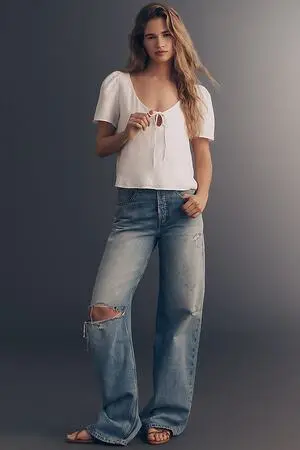 REFORMATION Mayla Linen Top