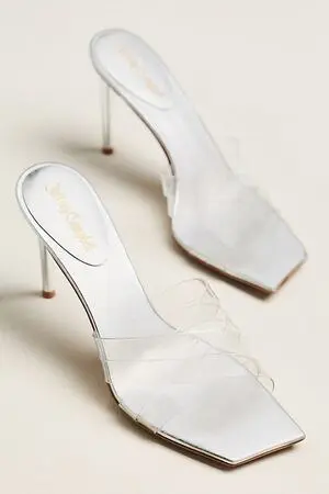 Jeffrey Campbell Dewdrop Square-toe Heeled Sandals