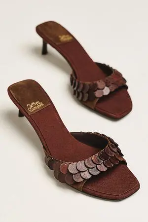 Jeffrey Campbell Islar Slip-on Kitten Heel Sandals