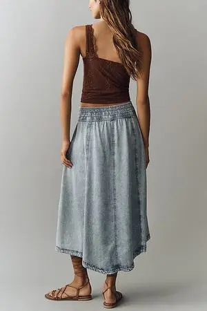 PILCRO Essential Beach Pull-on Midi Skirt