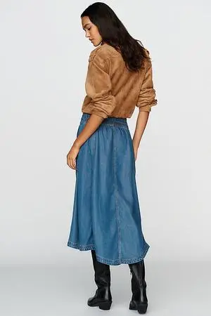 PILCRO Essential Beach Pull-on Midi Skirt