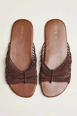 CECILIA NEW YORK Lipstick Slider Sandals