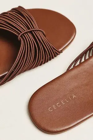 CECILIA NEW YORK Lipstick Slider Sandals
