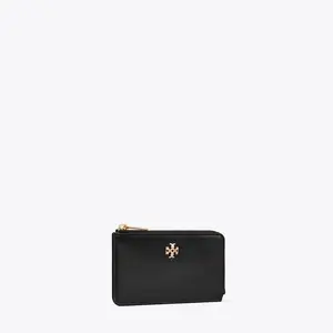 Tory Burch Charlie Zip Card Case - Black