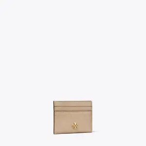 Tory Burch Charlie Quilted Card Case - Soft Cement