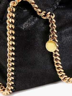 Stella McCartney Falabella Mini Shaggy Deer Bag - Black