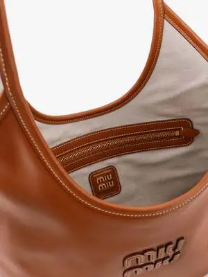 Miu Miu Leather Shoulder Bag - Brown