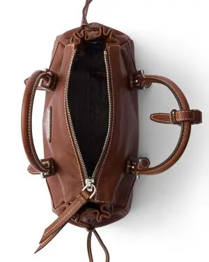Prada Karin Small Leather Bag - Palisander