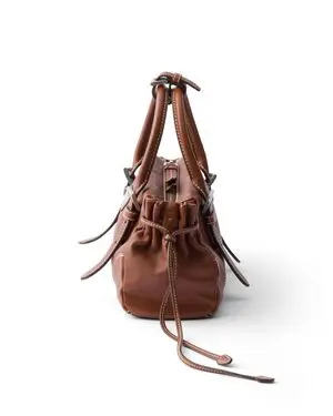 Prada Karin Small Leather Bag - Palisander