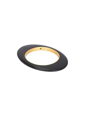 Saint Laurent Leather And Metal Bangle Bracelet