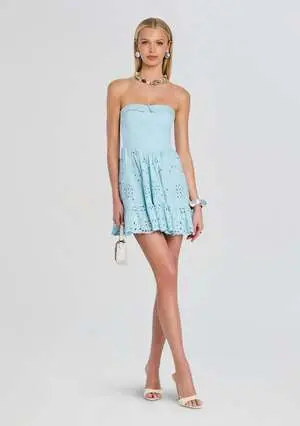 Hemant & Nandita Off-shoulder Mini Dress