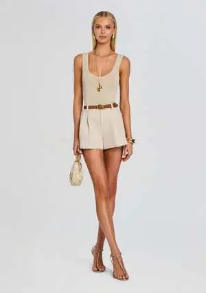 SEROYA Hero Knit Tank Top - Almond