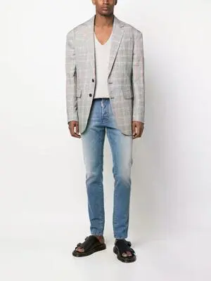 Dsquared2 Plaid-pattern Single-breasted Blazer