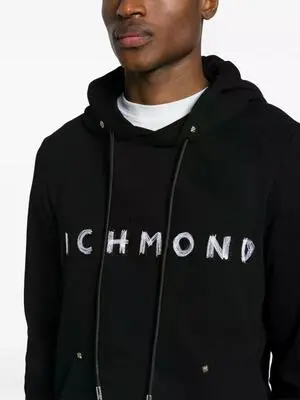 John Richmond Logo Embroidered Hoodie