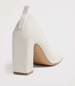 Bottega Veneta Calfskin Loop-detail Pumps - White