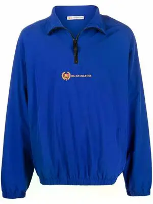 BEL-AIR ATHLETICS Cobalt Embroidered Logo Zip-up Pullover Jacket