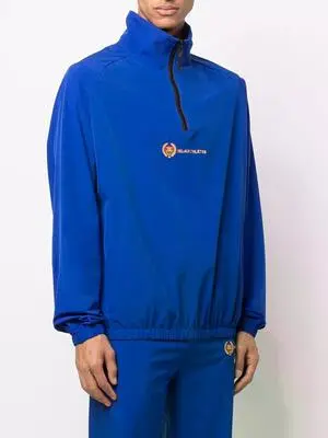 BEL-AIR ATHLETICS Cobalt Embroidered Logo Zip-up Pullover Jacket