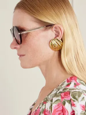 Chloé Aly Aviator Sunglasses - Black