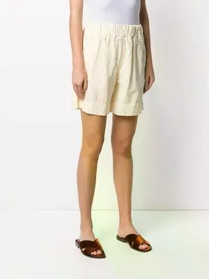 Woolrich Linen-cotton Blend Wide Leg Shorts