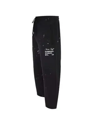 DOMREBEL Paint-splatter Logo-print Track Pants