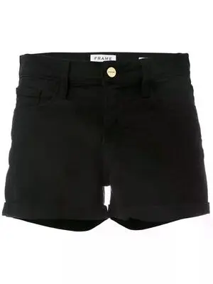 FRAME Cotton-blend Cutoff Shorts