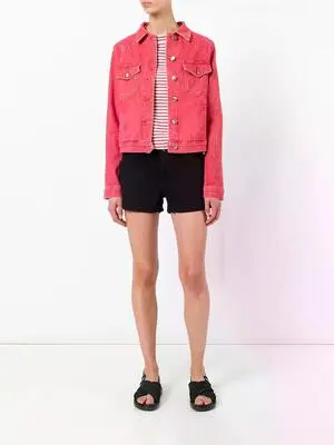 FRAME Cotton-blend Cutoff Shorts