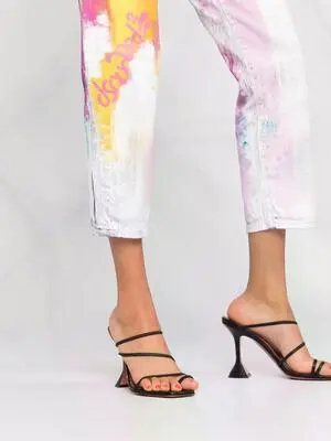 Dsquared2 Cropped Trousers With Paint Splatter Detail