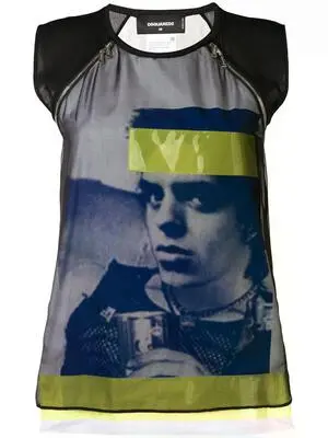 Dsquared2 Layered Print T-shirt