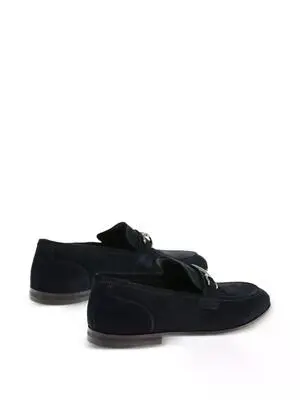 Corneliani Round-toe Suede Loafers