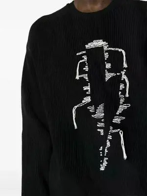 Neil Barrett Bolt Motif Cotton Blend Jumper