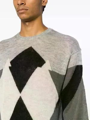 Neil Barrett Argyle Check-pattern Jumper